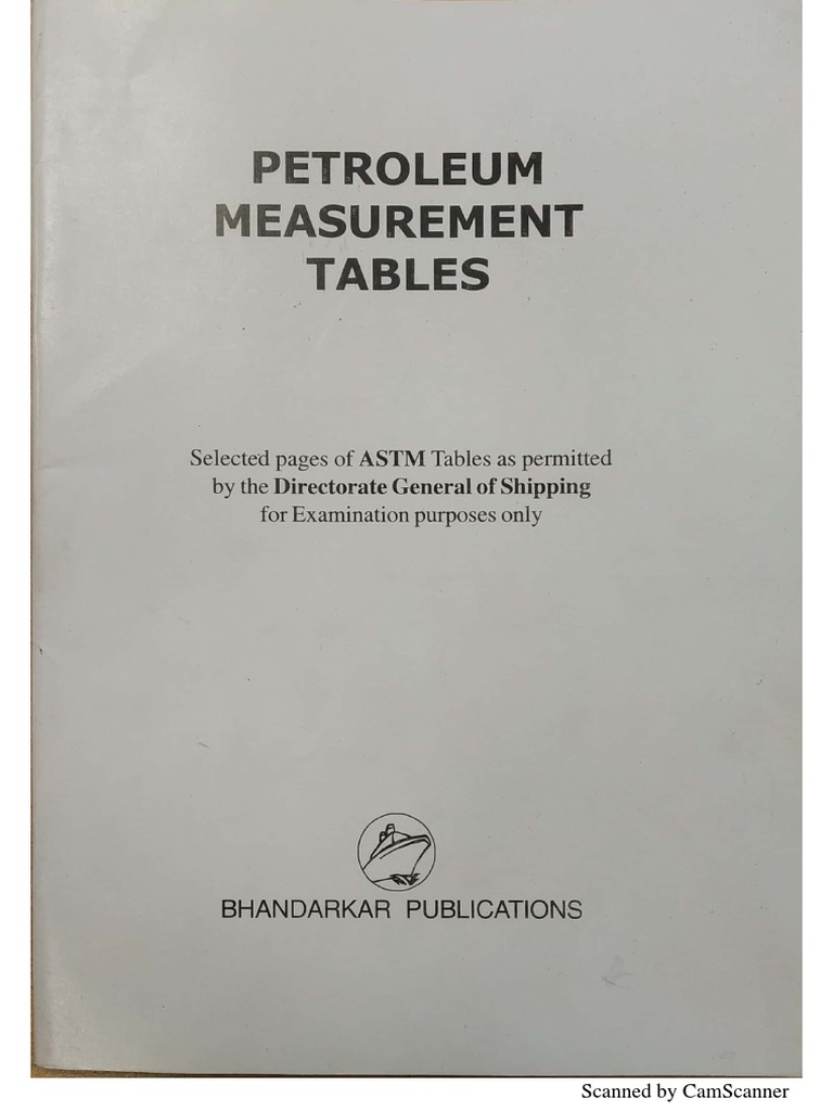 ASTM Tables | PDF
