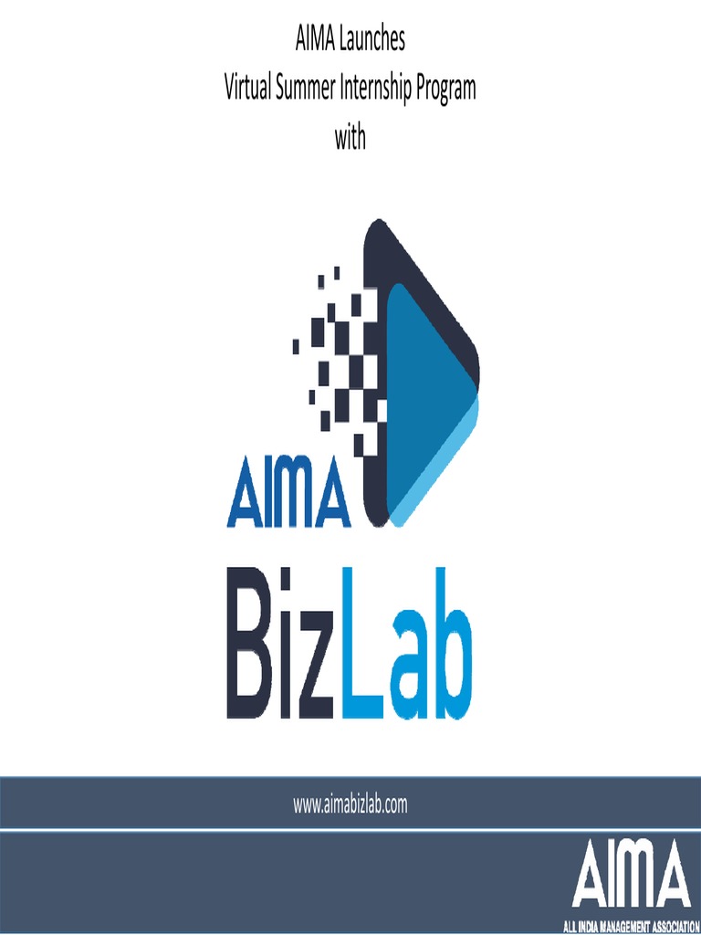 Virtual Summer Internship With AIMA BizLab | PDF | Simulation ...