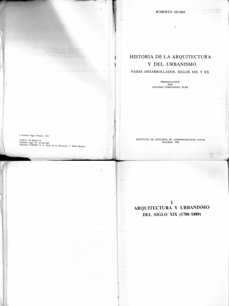 08 - Historia de La Arquitectura y El Urbanismo - Roberto Segre Cap 1 A ...