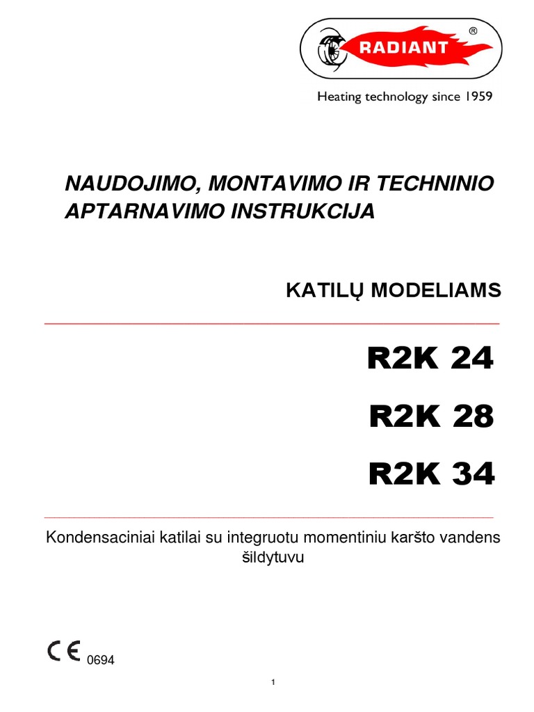 Radiant R2K Instrukcija | PDF