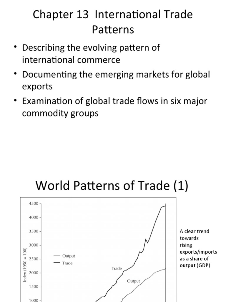 Chapter 13 International Trade Patterns | PDF | Trade | The United States