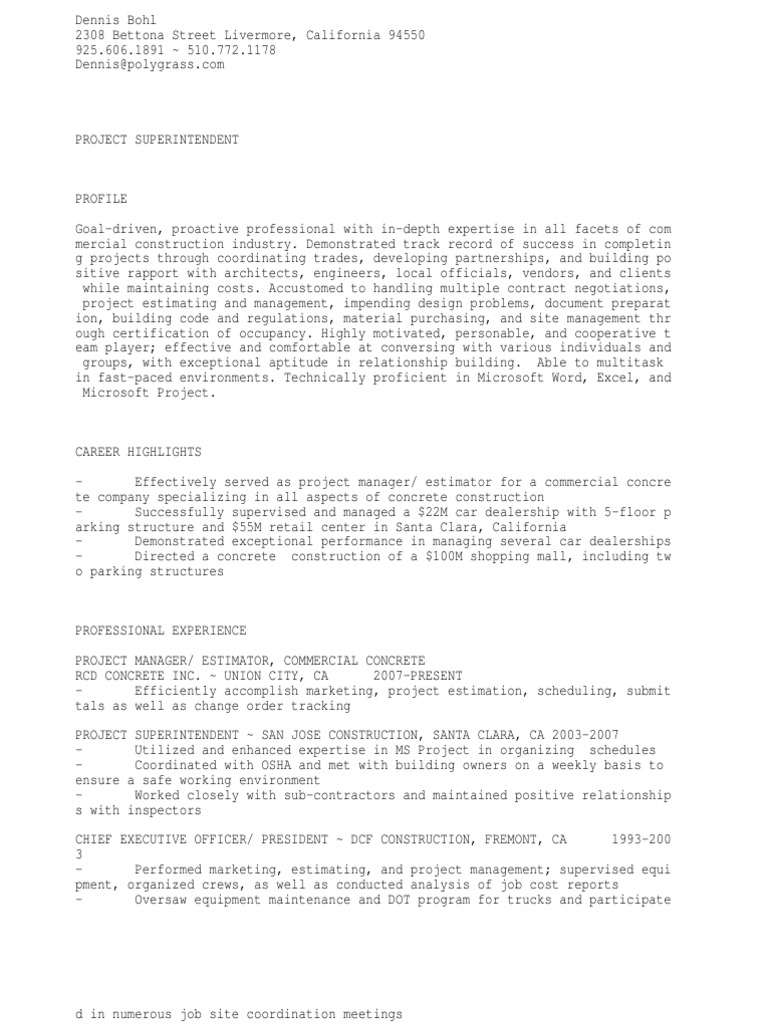 Construction Project Manager | PDF | Carpentry | Engineering