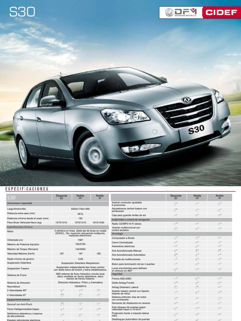 DFM s30 | PDF | Direccion | Airbag