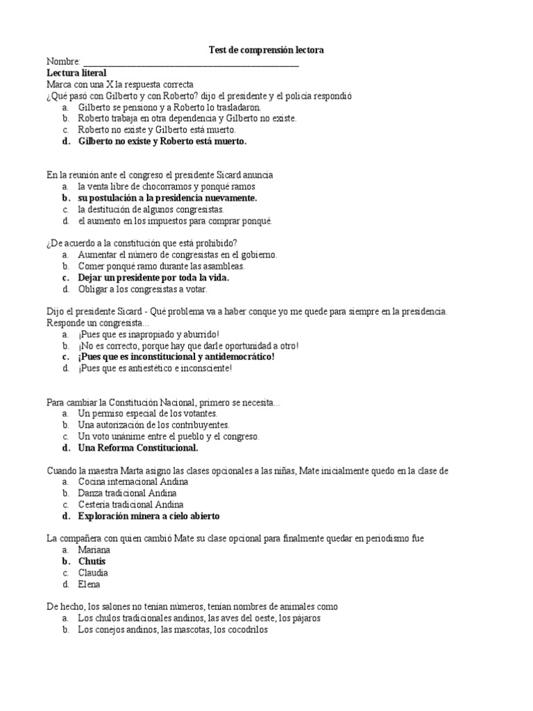 Comprensión Lectora: Mate y la Corrupción | PDF