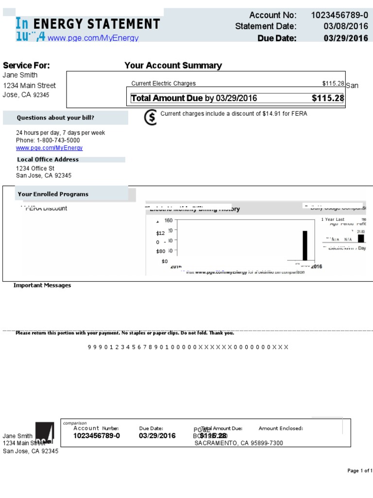 Energy Statement: Due Date: 03/29/2016 Service For: Your Account ...