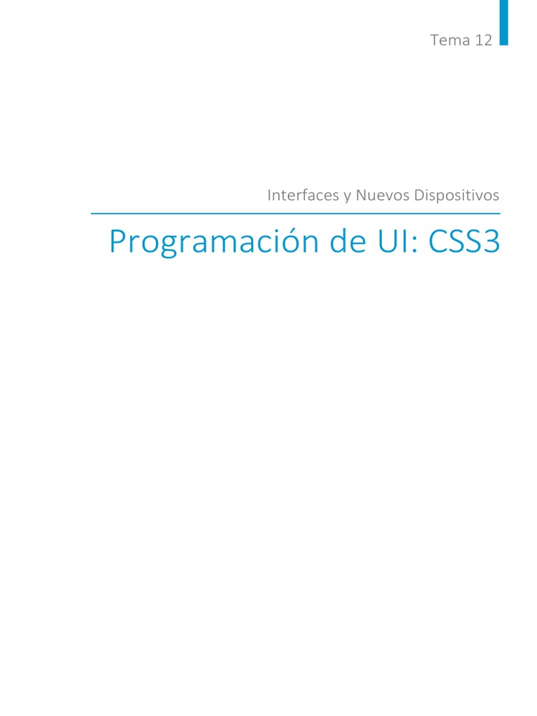 Programación de UI - CSS3 | PDF | Desarrollo de software | Hipertexto