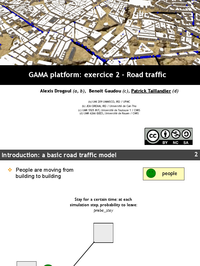 GAMA Platform: Exercice 2 - Road Traffic: Miss Abms 2014 | PDF | Distance | Variable (Computer ...