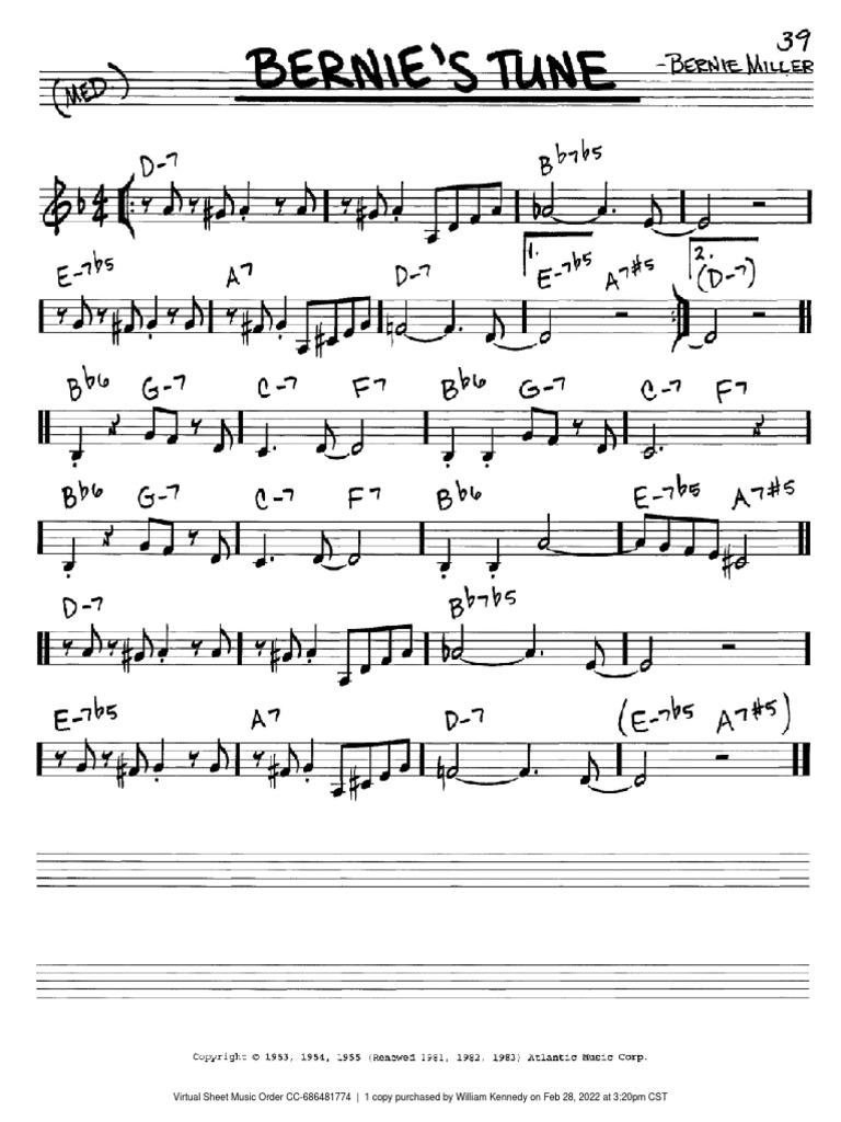 Bernies Tune | PDF