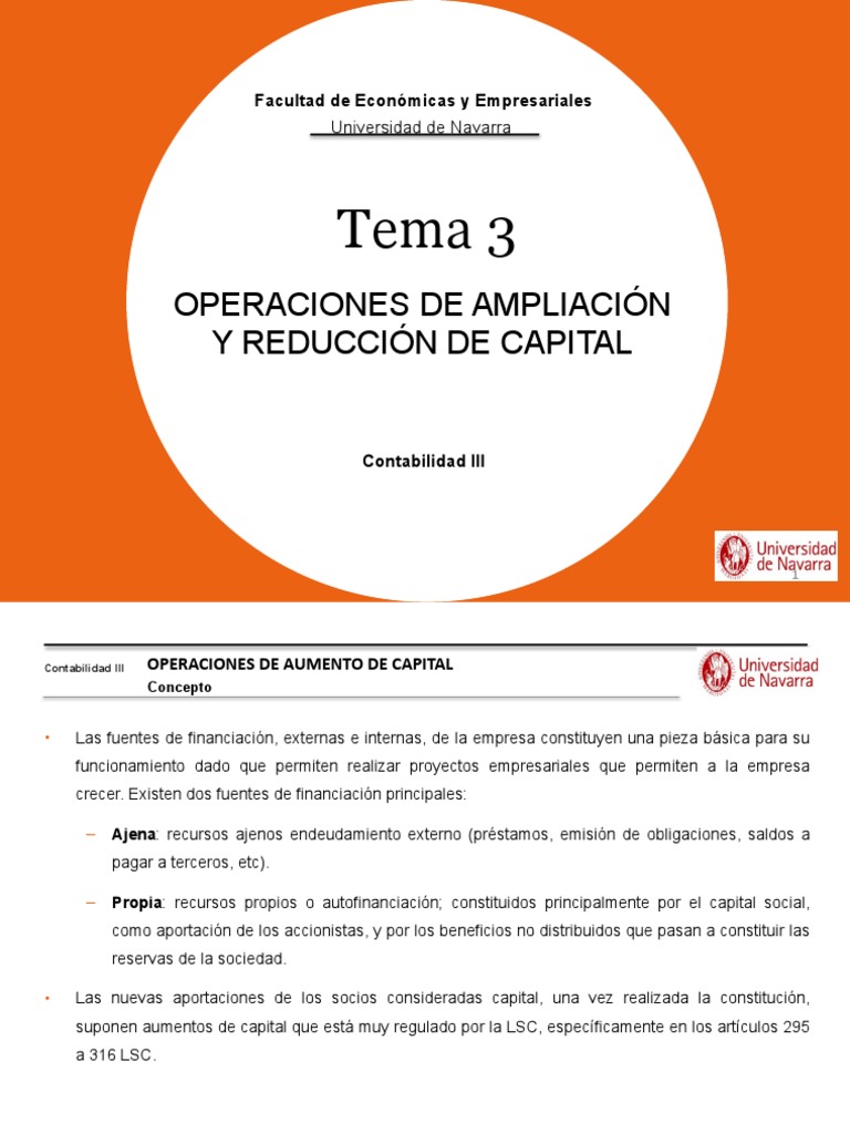 Tema 3 - Contabilidad III - 2020 | PDF | Dividendo | Contabilidad