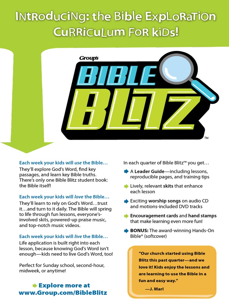 Explore More At: Each Week Your Kids Will Use The Bible | PDF | Jesus