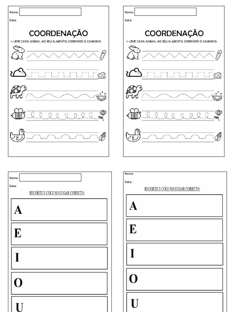 Atividades Coordenação Motora | PDF