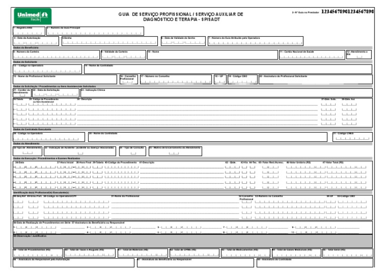 Guia SADT | Download grátis PDF | Ciências da Saúde | Medicina Clínica