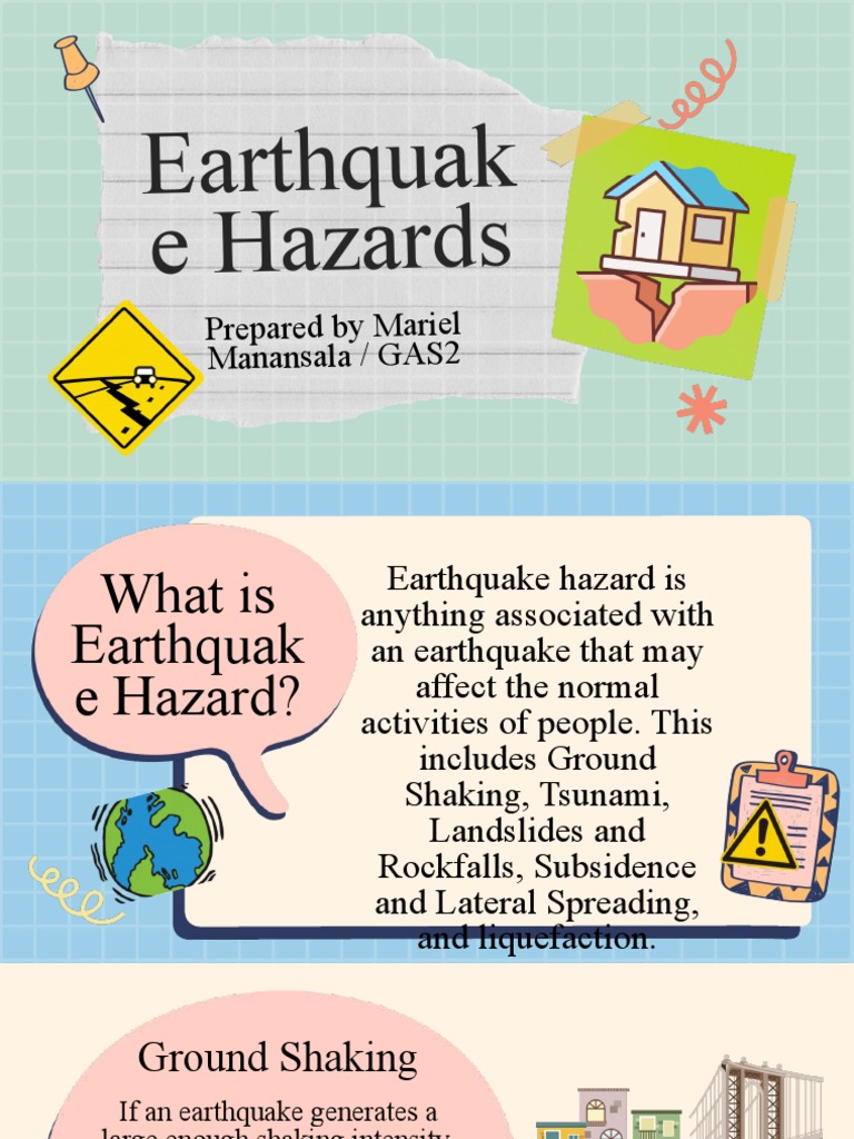 Earthquak e Hazards: Prepared by Mariel Manansala / GAS2 | PDF ...