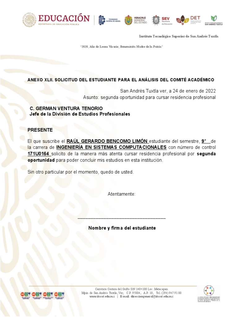 Anexo xlll-RAÚL GERARDO BENCOMO LIMON | PDF