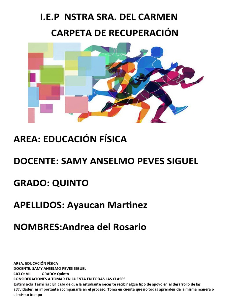 Educ. Fis. 5° | PDF | Índice de masa corporal | Legumbres