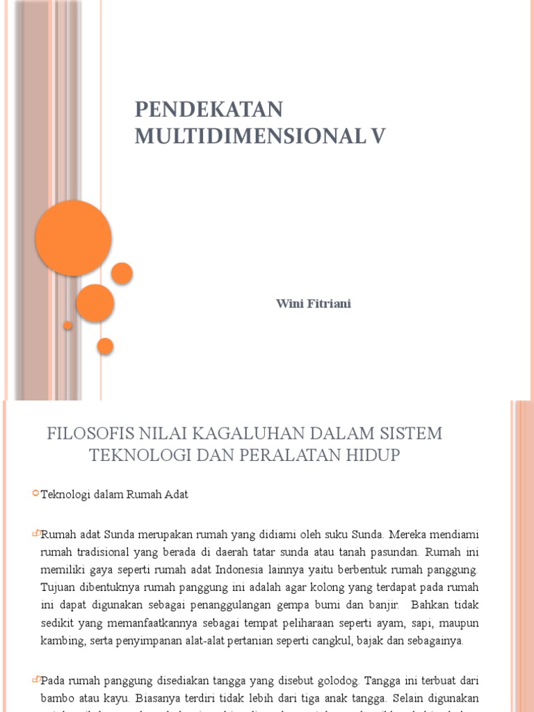 Pendekatan Multidimensional V | PDF