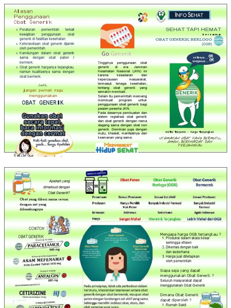 Leaflet Obat Generik | PDF
