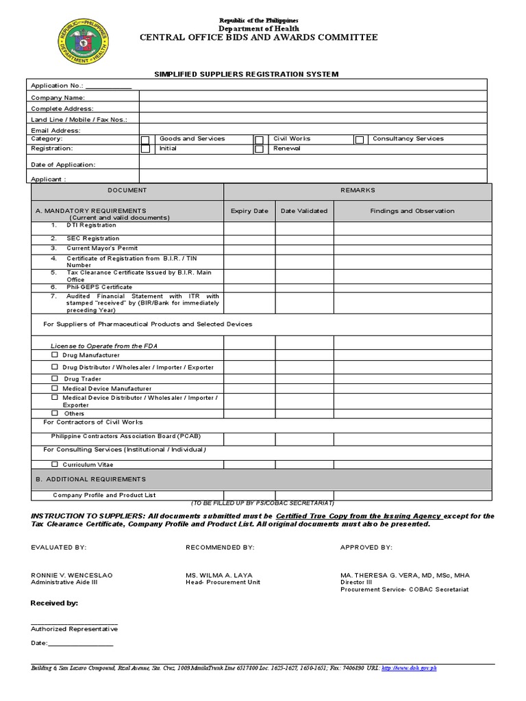 DOH Ssrs New Form | PDF | Health Care | Health Sciences