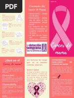 Triptico CA Mama | PDF | Cáncer de mama | Cáncer
