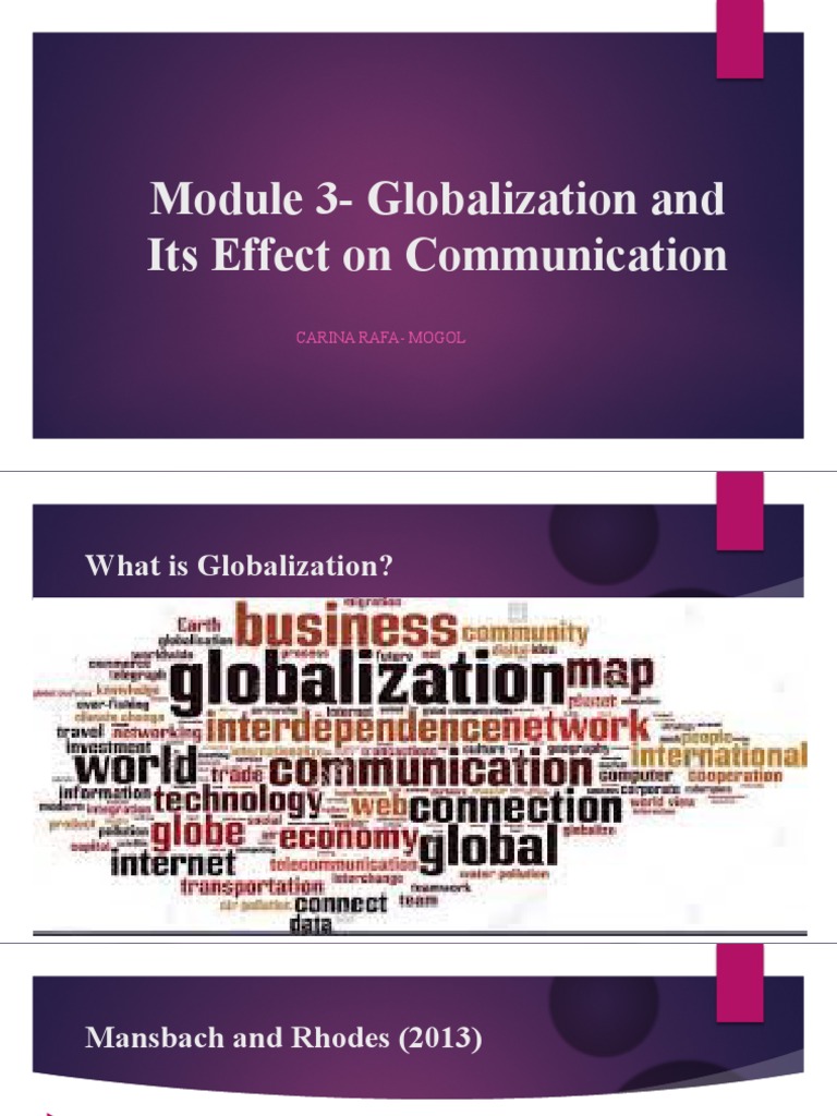 Globalization's Impact on Communication | PDF | Globalization ...