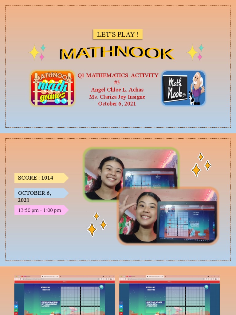 Let'S Play !: Q1 Mathematics Activity #5 Angel Chloe L. Achas Ms ...