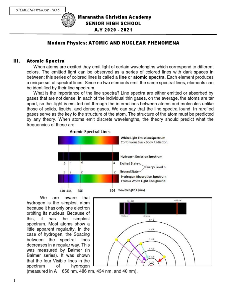 GenPhy2 - Lesson 4.2 - Atomic and Nuclear Phenomena | PDF | Radioactive Decay | Atomic Nucleus