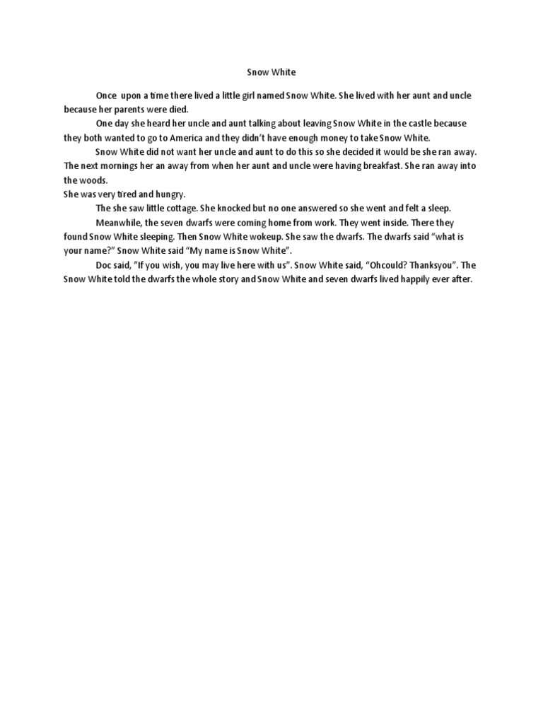 Snow White-WPS Office | PDF | Poetry | General Fiction