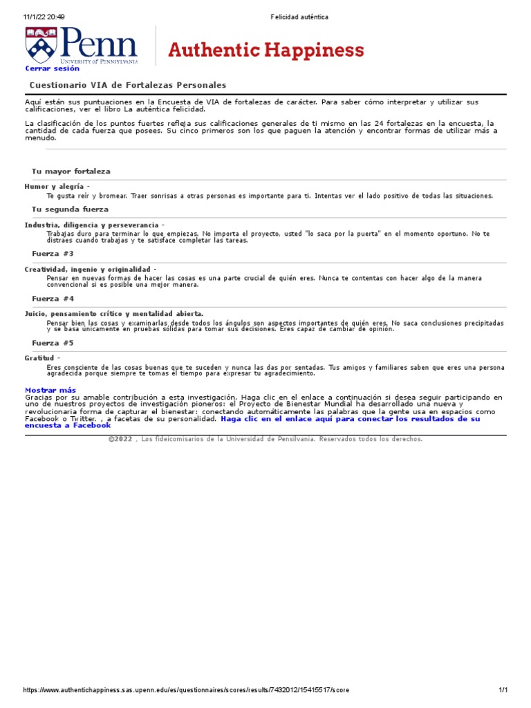 Authentic Happiness | PDF | Felicidad | Bienestar