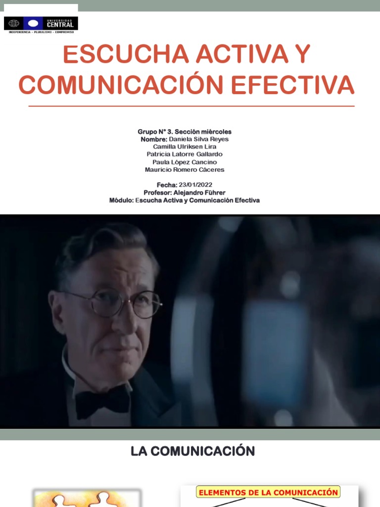 Escucha ACTIVA & Comunicación EFECTIVA | PDF | Comunicación ...