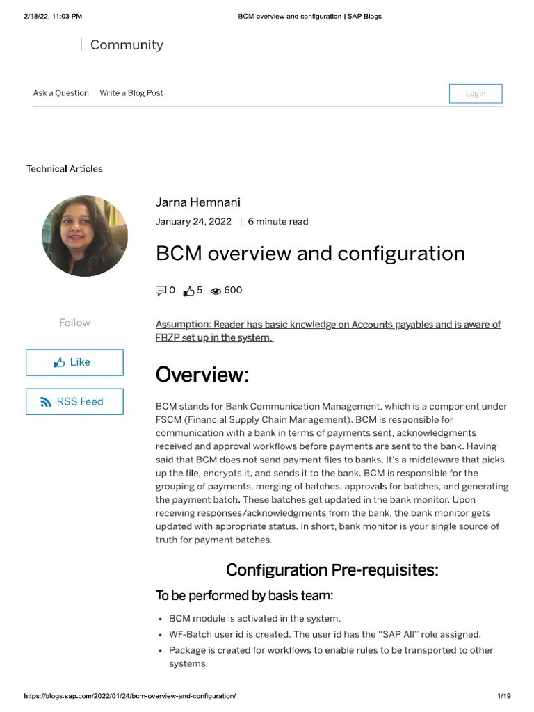 BCM Overview and Confgiruation | PDF