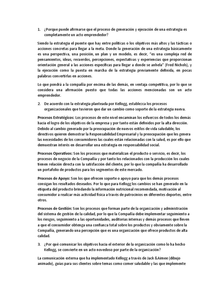 Caso Práctico - Kellogg | PDF | Reclutamiento | Business