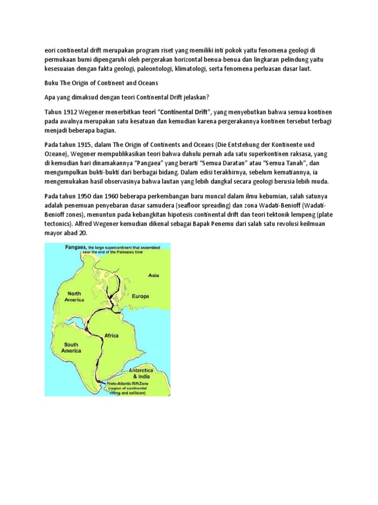 Teori Continental Drift | PDF