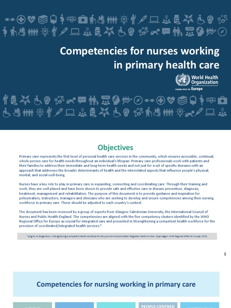 Competencies For Nurses Working in Primary Health Care | PDF | Chronic ...