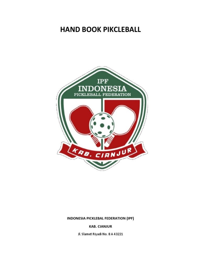 HAND BOOK PIKCLEBALL IPF Cianjur | PDF
