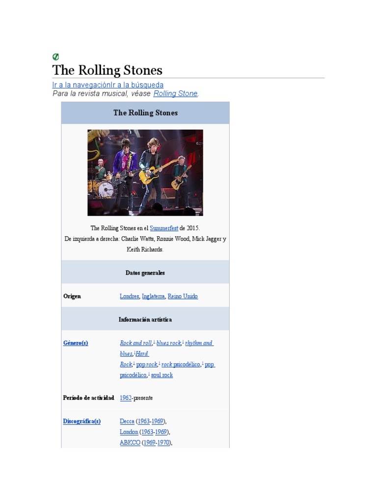 The Rolling Stones | PDF | Los Rolling Stones | Keith Richards