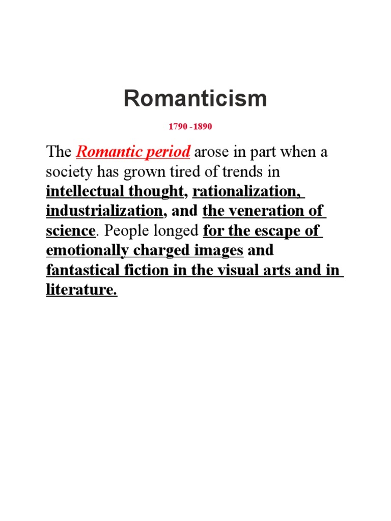 Romanticism: Romantic Period | Download Free PDF | Romanticism | Aesthetics