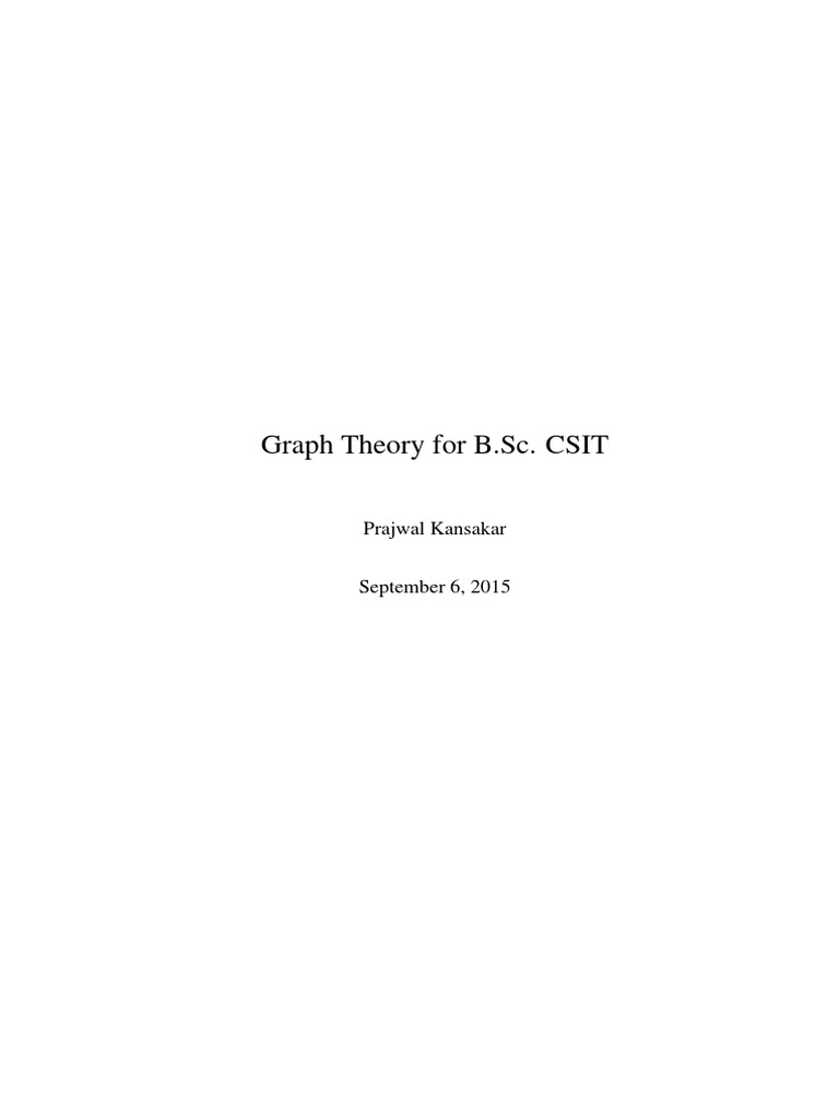 Graph Theory | PDF | Vertex (Graph Theory) | Graph Theory