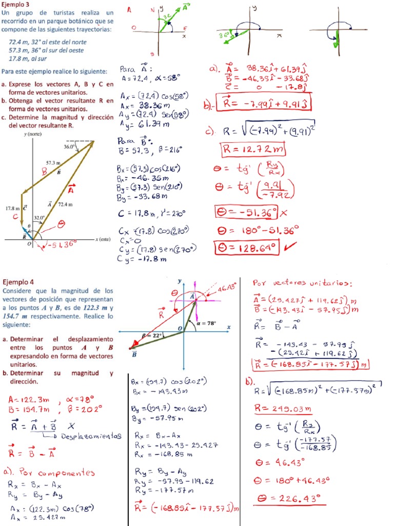02 - Operaciones Con Vectores | PDF
