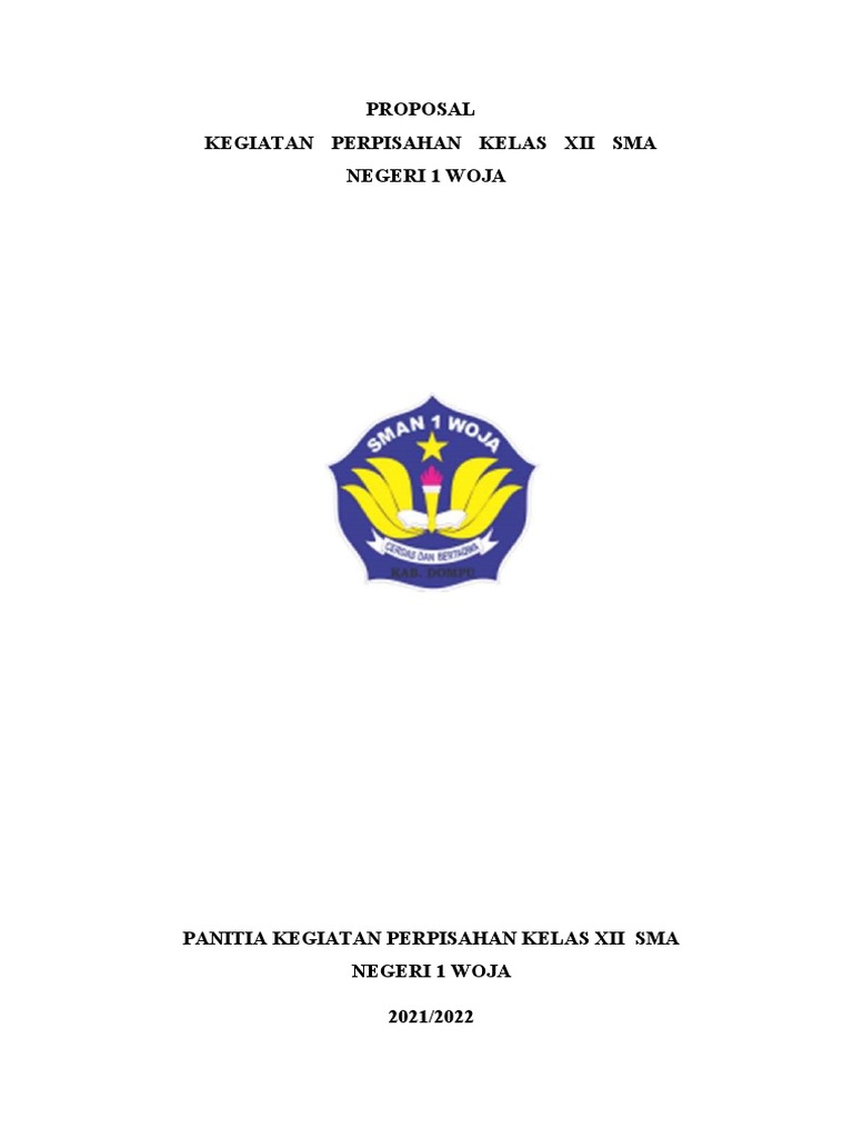 Proposal Perpisahan Kelas XII SMAN 1 Woja | PDF | Perjalanan | Karier ...