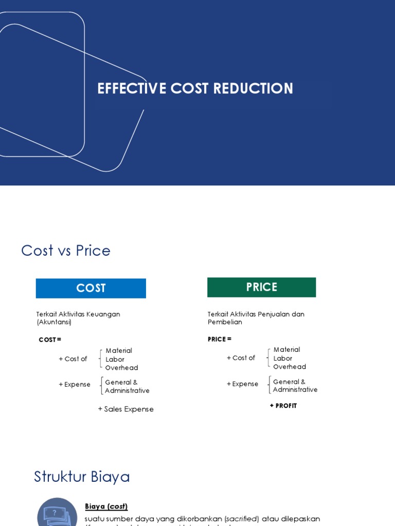 Effective Cost Reduction | PDF