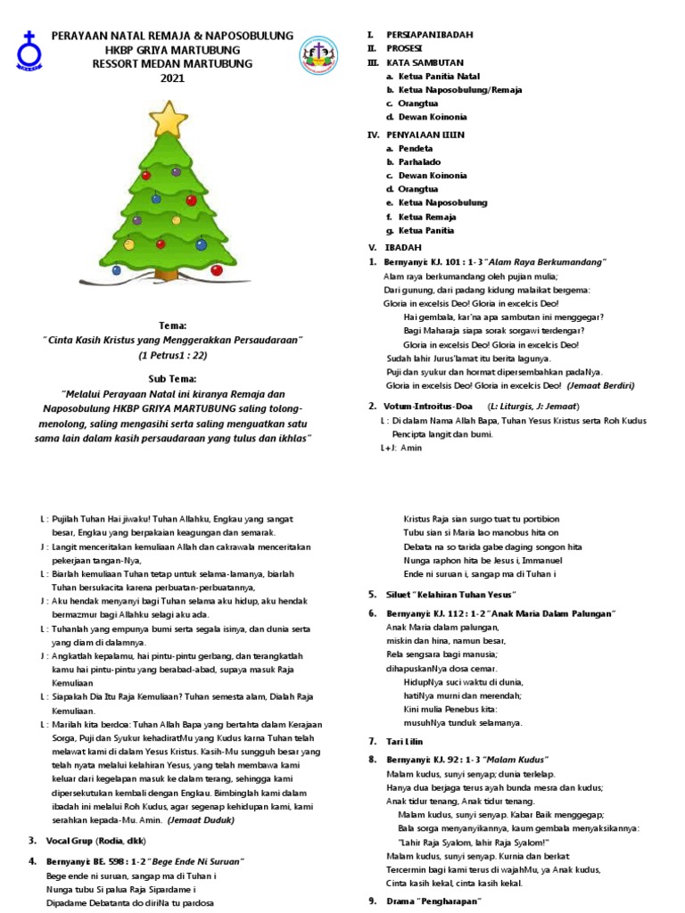 Tertib Acara Natal RNHKBP 2021 | PDF