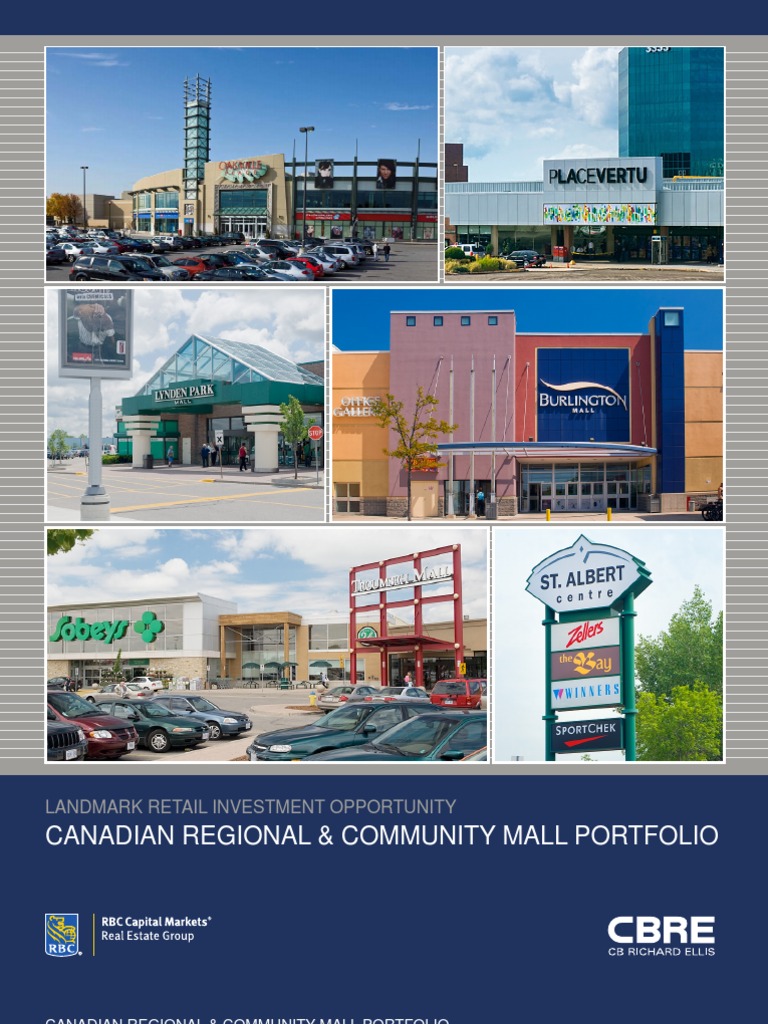 Canadian Mall Investment Offer Pdf Retail Retailing