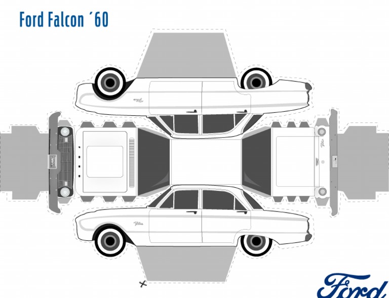 Ford Blog Actividades Cuarentena Covid Falcon 1960 Papercraft | PDF