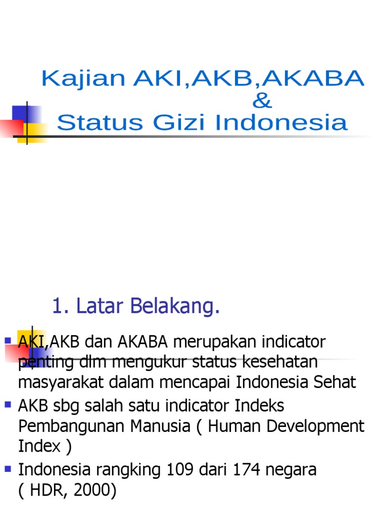 Kajian AKI, AKB, AKABA | PDF
