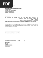 Authorization Letter For FDA Application | PDF