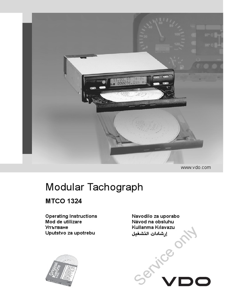 1.tahograful Analog MTCO 1324 | PDF | Manufactured Goods