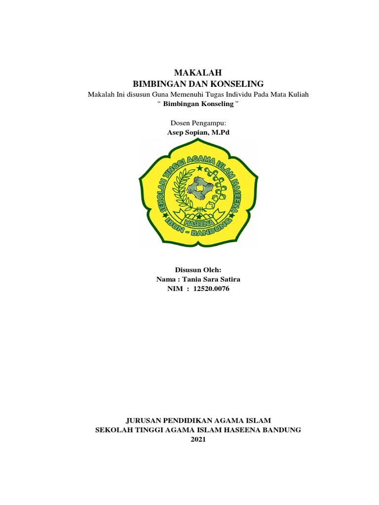 Makalah BK | PDF | Karier & Perkembangan
