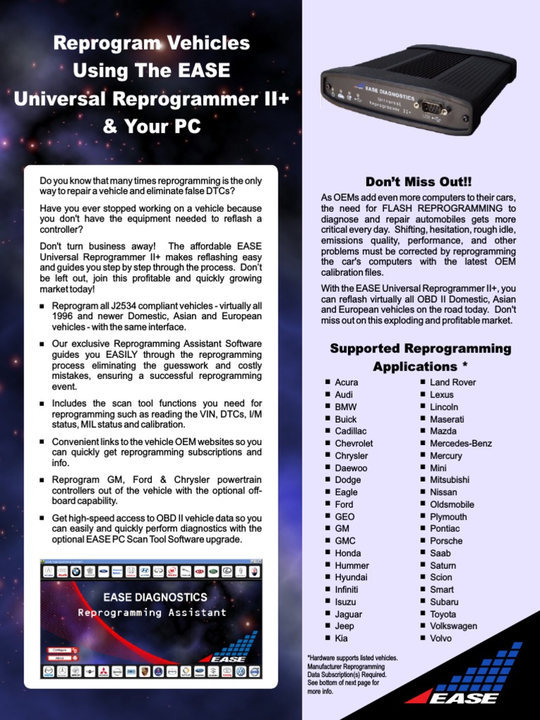 EASE J2534 Reprogramming | PDF | Personal Computers | Usb Flash Drive