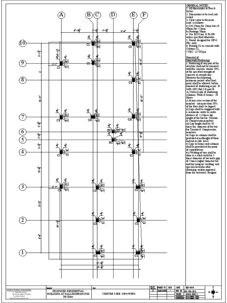 Center Line Drawing | Download Free PDF | Building Technology | Materials
