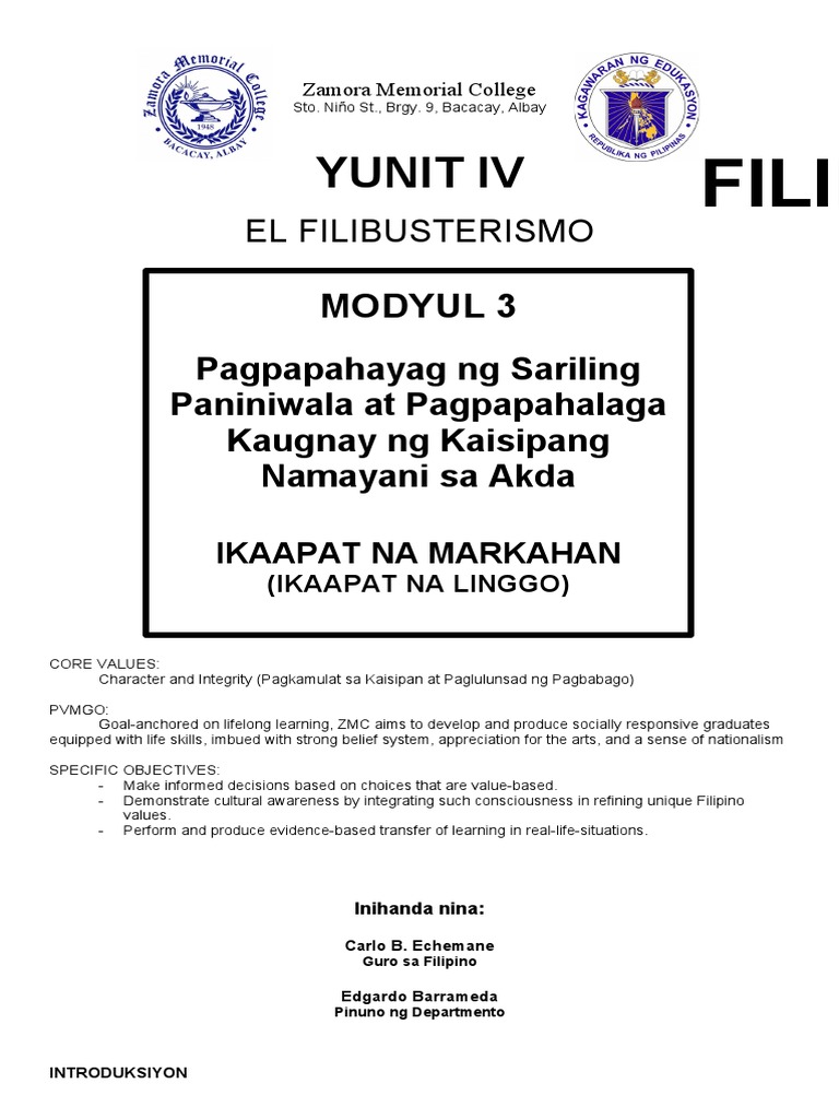 G10 Module 3 Week 3 | PDF